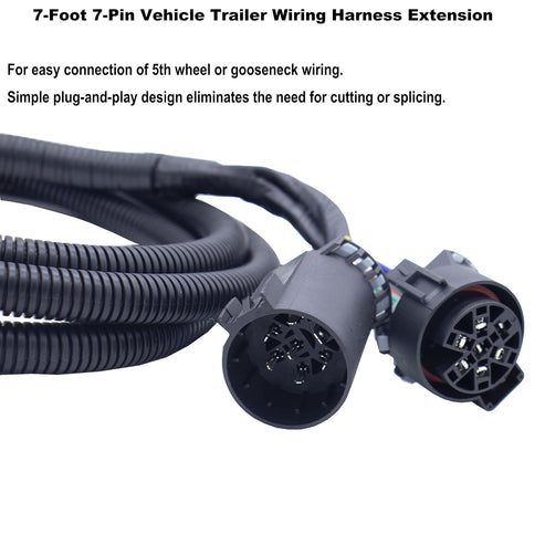 7-Pin Vehicle Trailer Wiring Harness Extension / Splitter – Diamond ...